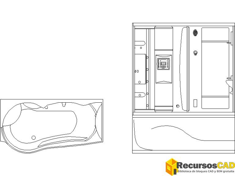 Bloques CAD: Completa colección de sanitarios en DWG - RecursosCAD