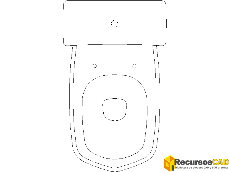 Bloques AutoCAD de Inodoros en 2D Gratis - RecursosCAD