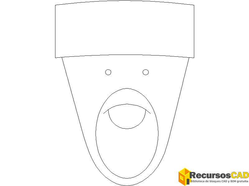 Inodoros vista planta o superior - RecursosCAD