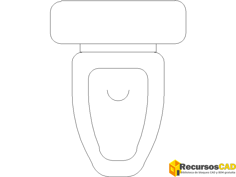 Inodoros vista planta o superior - RecursosCAD