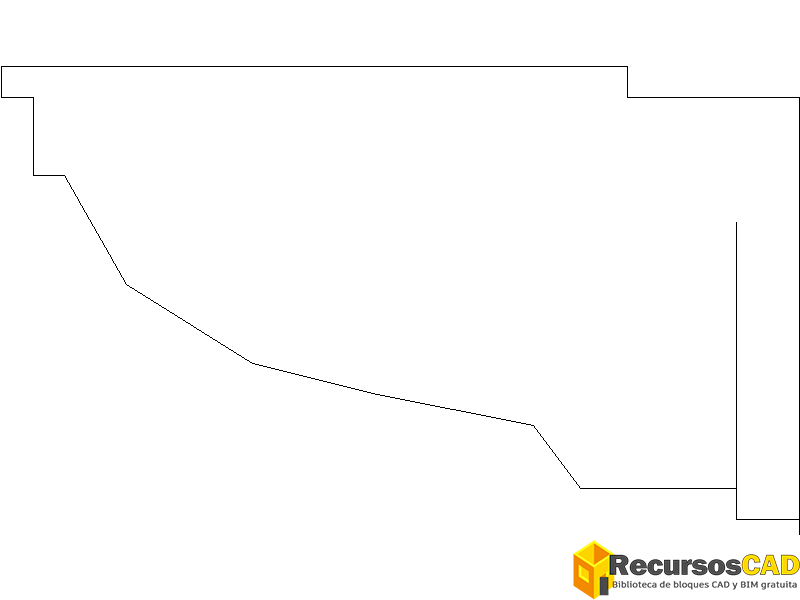 Bloque AutoCAD Inodoros WC en vista en alzado - RecursosCAD