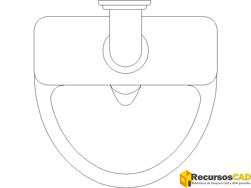 Bloques AutoCAD DWG de Urinarios en Vista Planta y Alzado - RecursosCAD