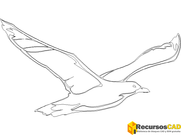 Aves volando - RecursosCAD