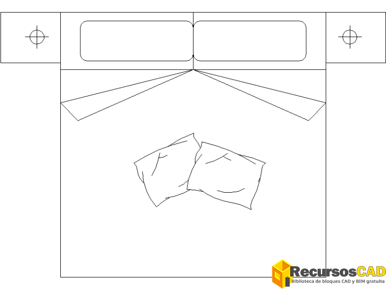Bloques DWG de Camas Matrimoniales, Individuales y Literas