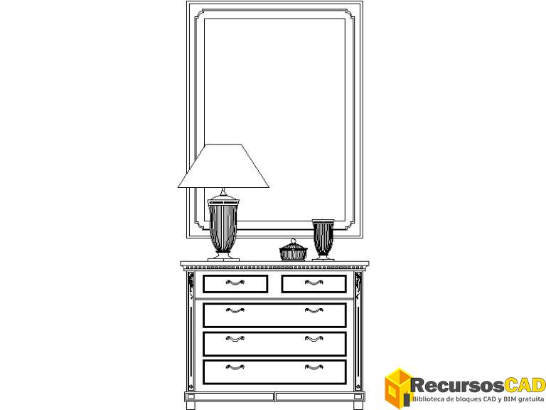 Bloques DWG Muebles en AutoCAD 2D Gratis - RecursosCAD