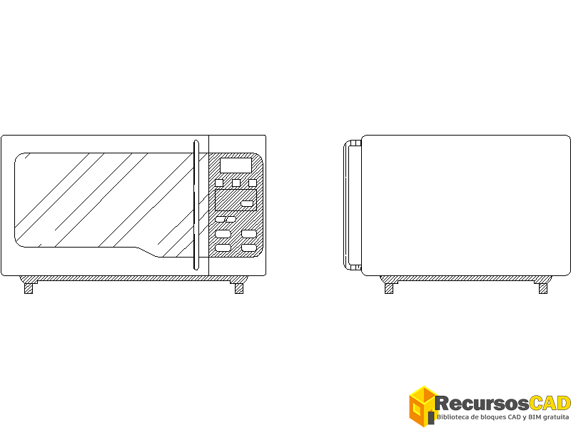 Bloques AutoCAD de Electrodomésticos DWG - RecursosCAD