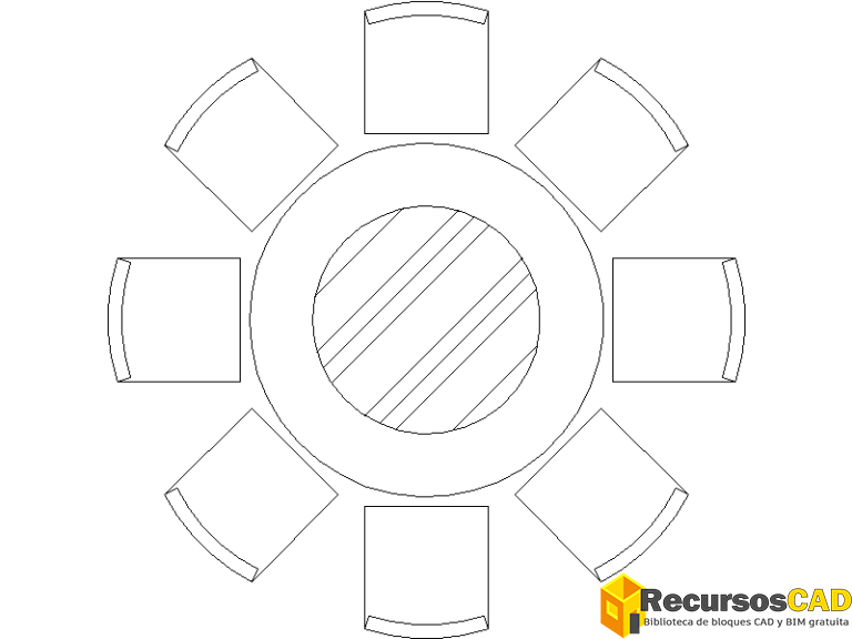 Mesas comedor - RecursosCAD