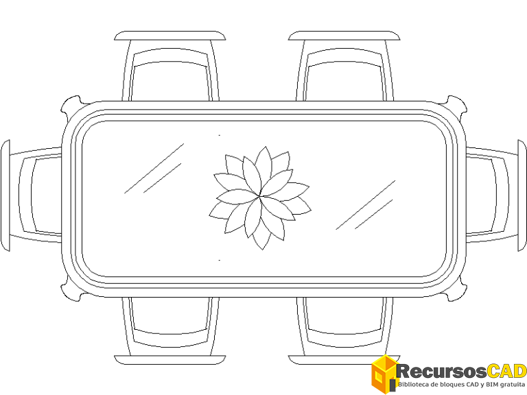 Mesas comedor - RecursosCAD