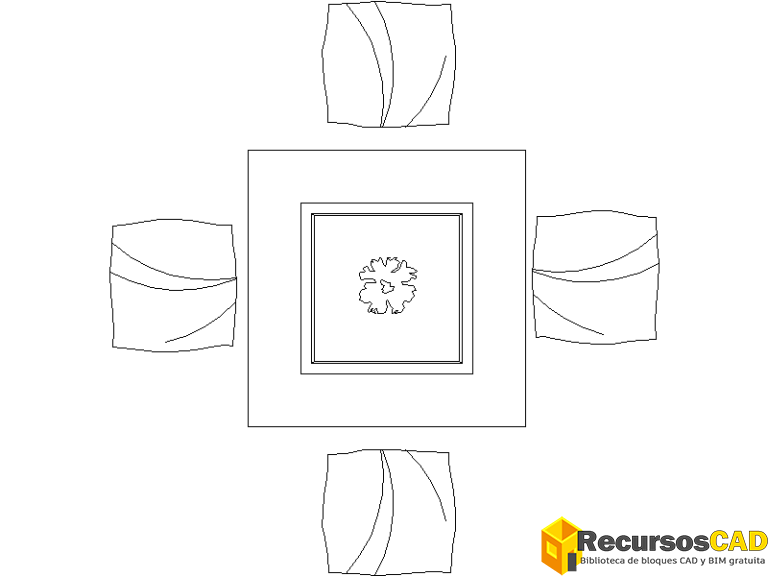 Mesas comedor - RecursosCAD