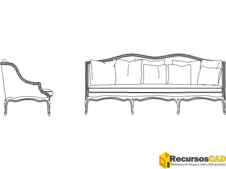 Muebles clásicos - RecursosCAD