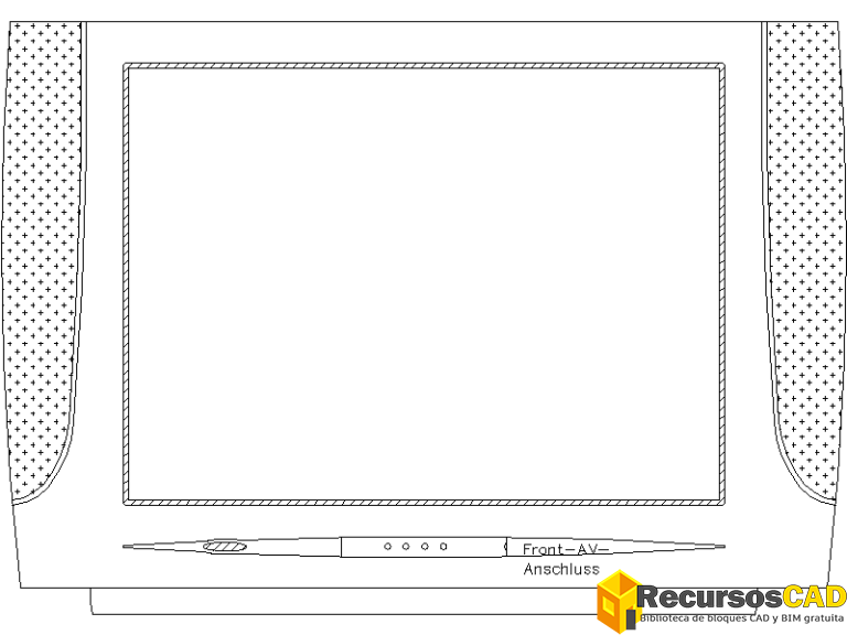 Bloques AutoCAD de Televisores en DWG Gratis - RecursosCAD