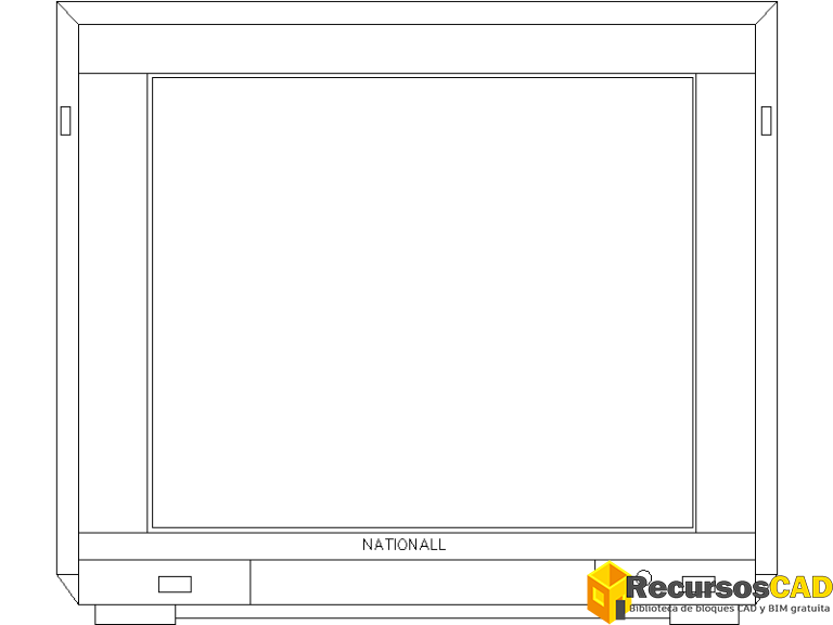 Bloques AutoCAD de Televisores en DWG Gratis - RecursosCAD