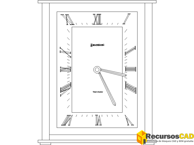 Bloques CAD de Relojes de Pared Antiguos, Modernos y Decorativos en DWG ...