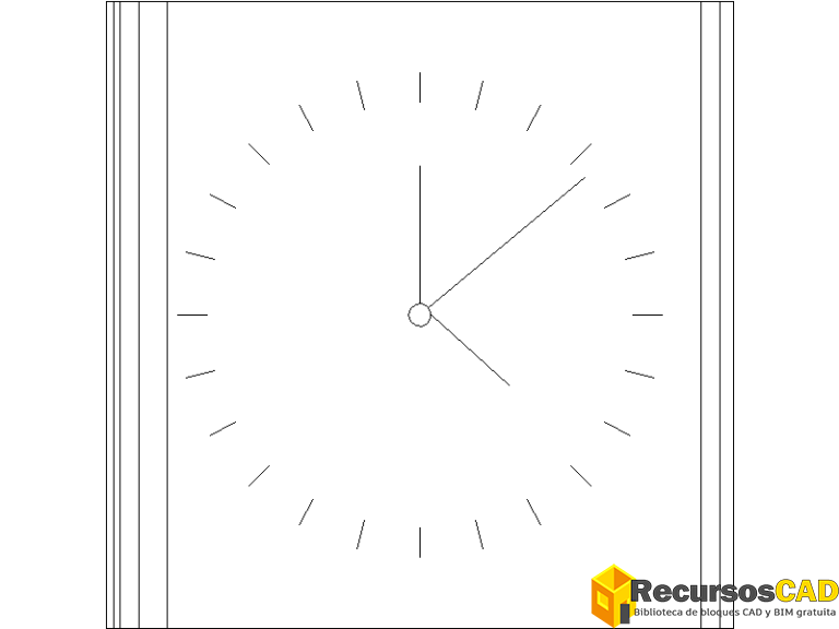 Bloques CAD de Relojes de Pared Antiguos, Modernos y Decorativos en DWG ...