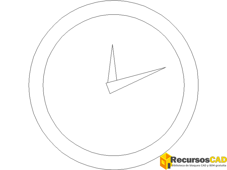 Bloques CAD de Relojes de Pared Antiguos, Modernos y Decorativos en DWG ...