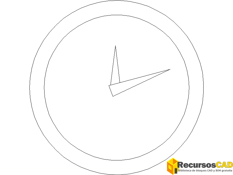 Bloques CAD de Relojes de Pared Antiguos, Modernos y Decorativos en DWG ...