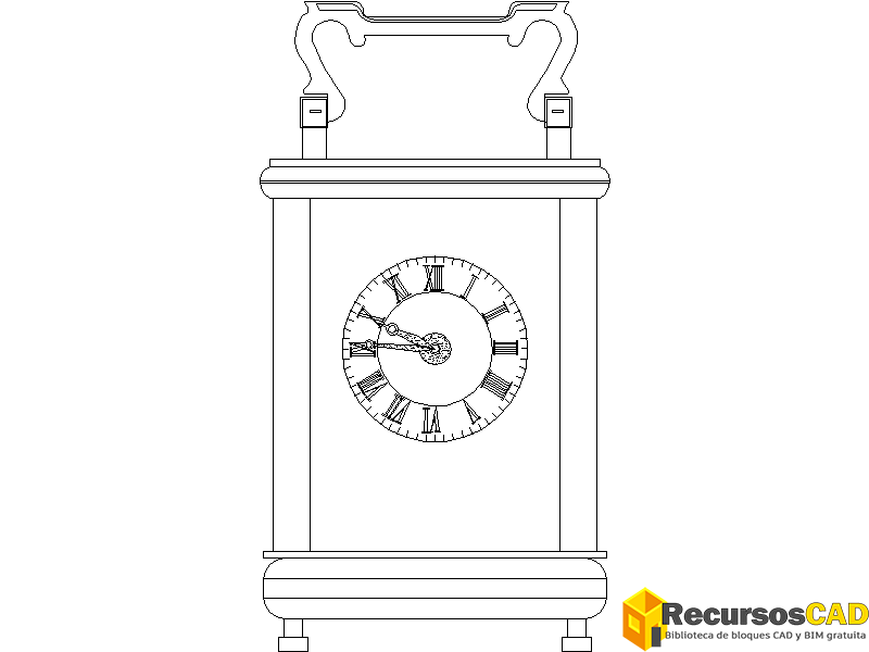 Bloques CAD de Relojes de Pared Antiguos, Modernos y Decorativos en DWG ...