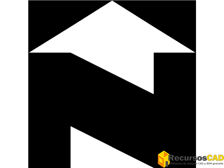 Símbolo Norte - RecursosCAD
