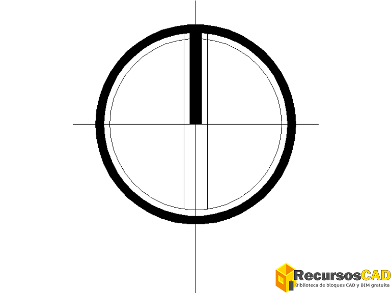 Símbolo Norte - RecursosCAD