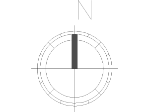Símbolo Norte - RecursosCAD