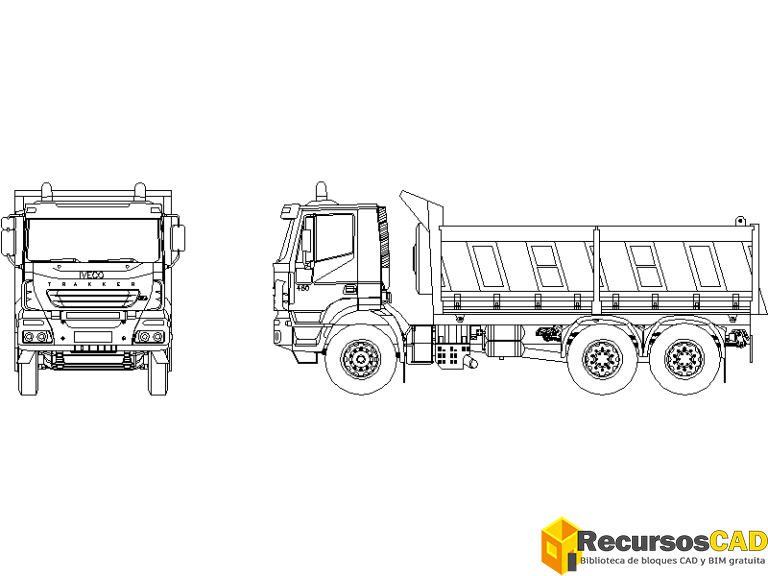 Bloques AutoCAD Camión Iveco DWG Gratis - RecursosCAD