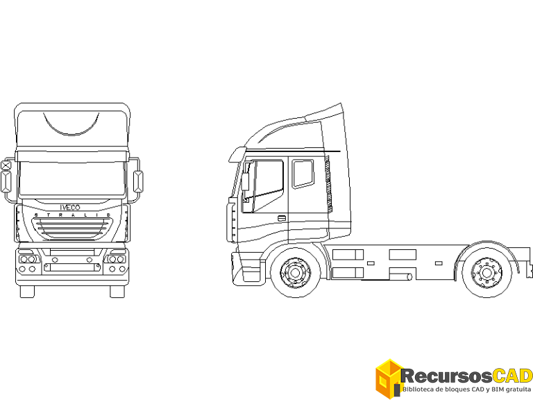 Bloques AutoCAD Camión Iveco DWG Gratis - RecursosCAD