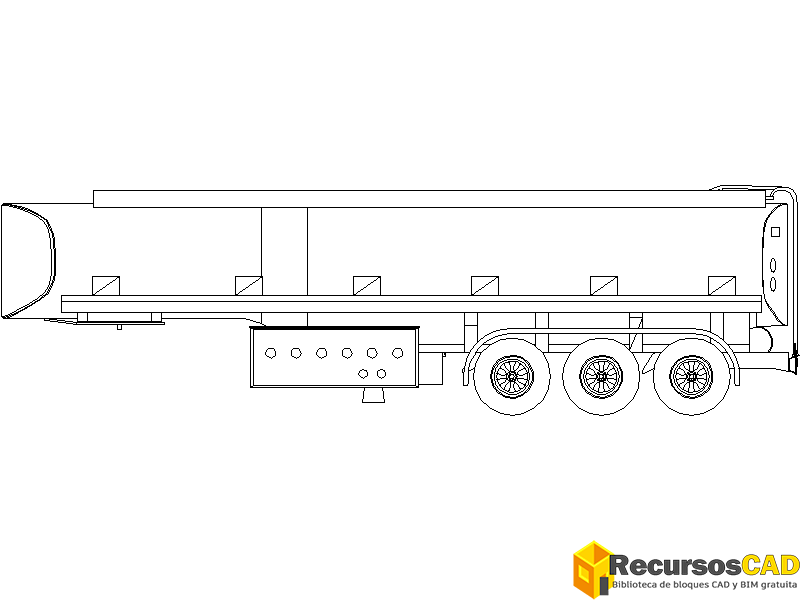 Descarga Bloques CAD de Camión Cisterna en Formato DWG Gratis - RecursosCAD