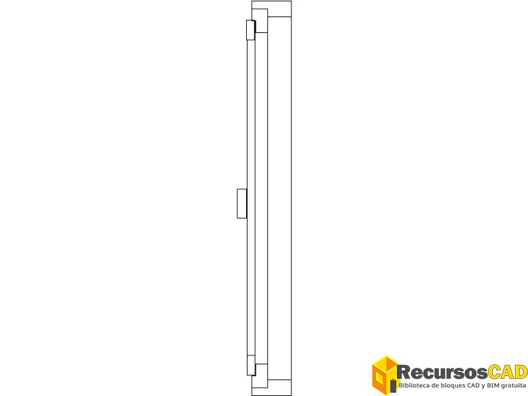 Bloques DWG de Ventana Corredera en Vista Frontal y Alzado para AutoCAD ...