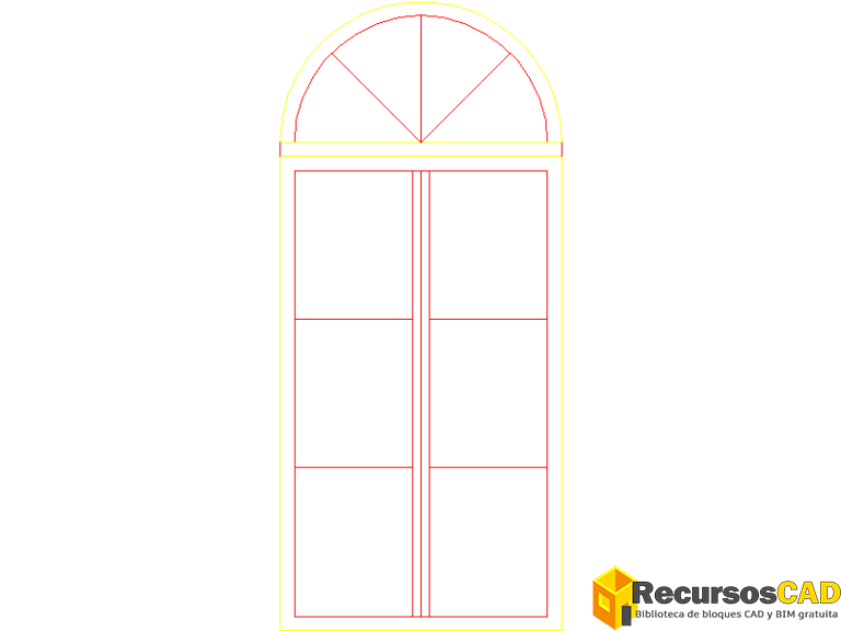 Bloques de Ventanas DWG Gratis en Vista planta y Alzado para AutoCAD 2D ...