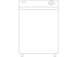 Bloques AutoCAD de lavadoras, secadoras DWG - RecursosCAD