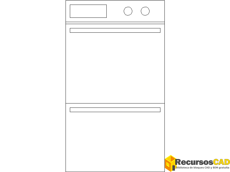 Bloques AutoCAD de lavadoras, secadoras DWG - RecursosCAD