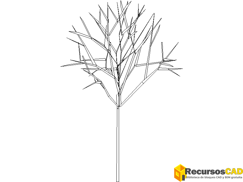 Bloques DWG de Árboles y Plantas en Vistas Alzado para AutoCAD 2D ...