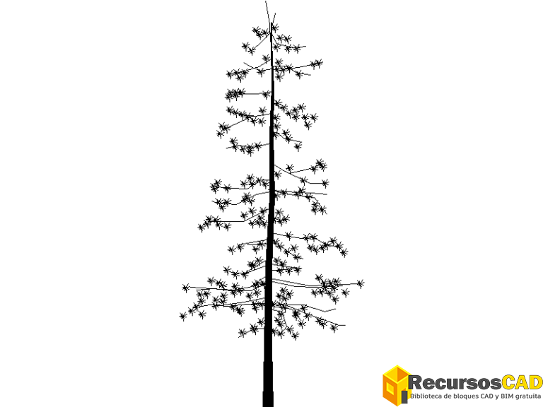 Bloques DWG de Árboles y Plantas en Vistas Alzado para AutoCAD 2D ...