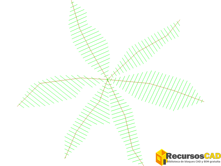 Bloques DWG de Árboles, Plantas y Arbustos en Vista Superior para ...