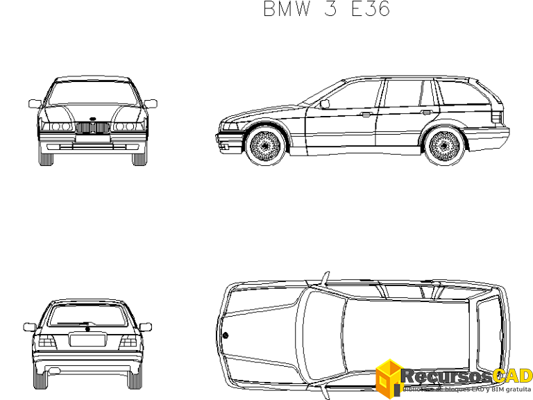Bloques DWG AutoCAD de Transportes y Vehículos: Coches, Camiones y Más ...