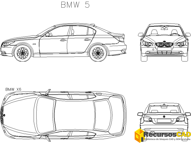 Bloques de Vehículos BMW - RecursosCAD