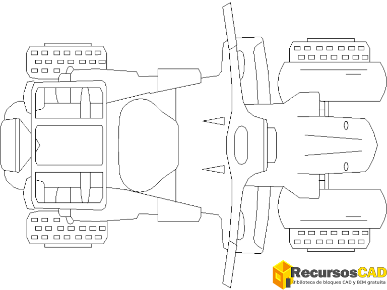 Bloques AutoCAD de Motos Quads DWG Gratis - RecursosCAD