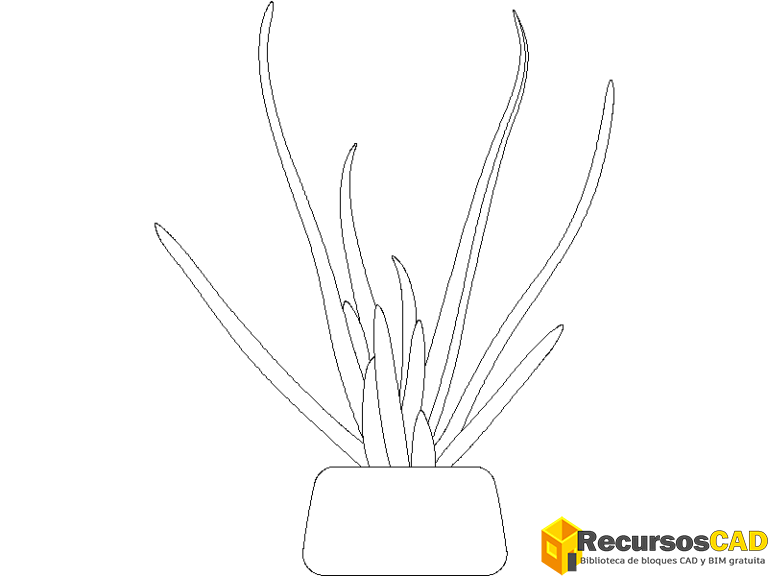 Descargar Bloques DWG de Plantas en Maceta para AutoCAD 2D Gratis ...