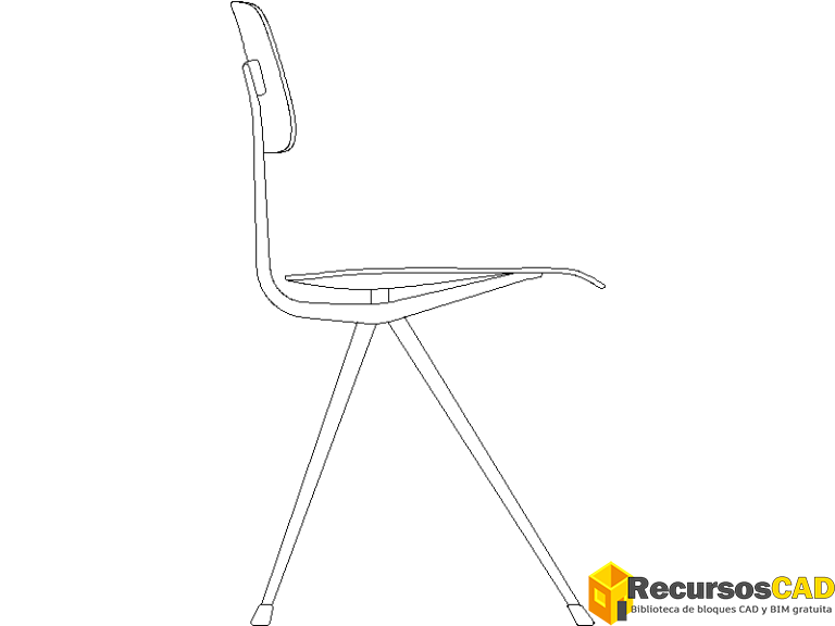Bloques A utoCAD de sillas dwg en planta y alzado CAD blocks gratis ...
