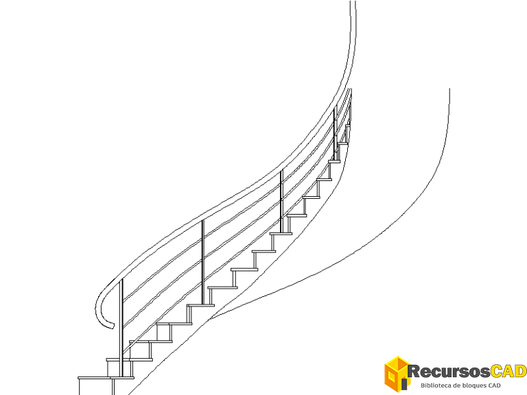 Bloques CAD DWG Escaleras - RecursosCAD