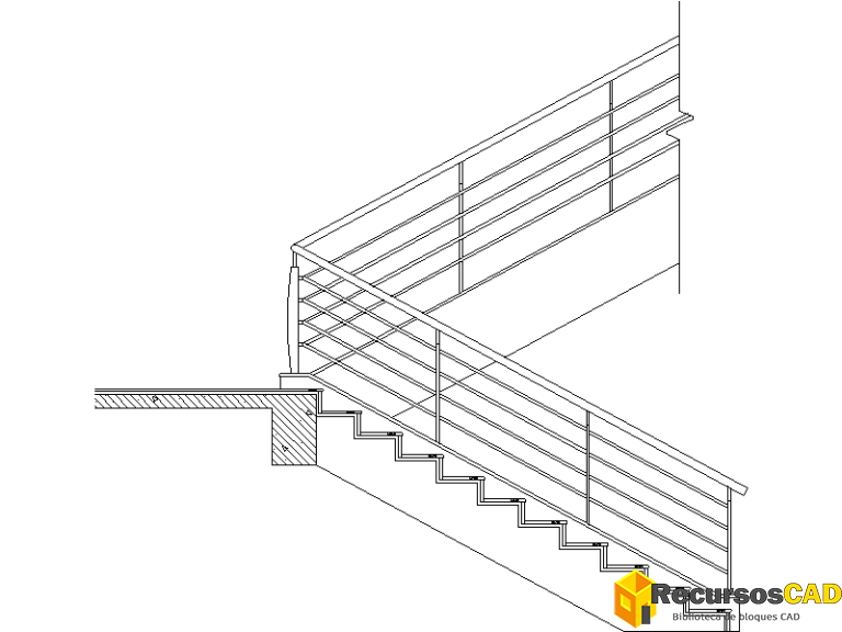Bloques CAD DWG Escaleras - RecursosCAD