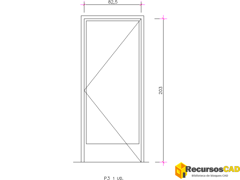 Descargar Bloques DWG de Puertas AutoCAD 2D Gratis