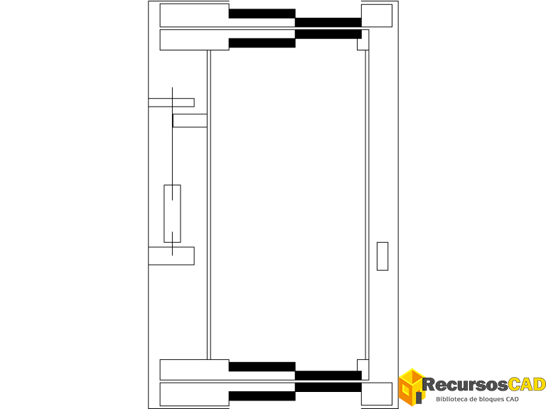 Bloques DWG de Ascensores Gratis: Modelos en Planta con Dimensiones por ...