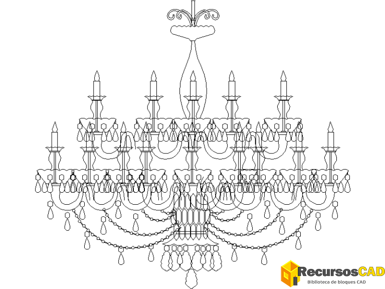 Bloques DWG de Iluminaciones Gratis: Candelabros, Lámparas y Más ...