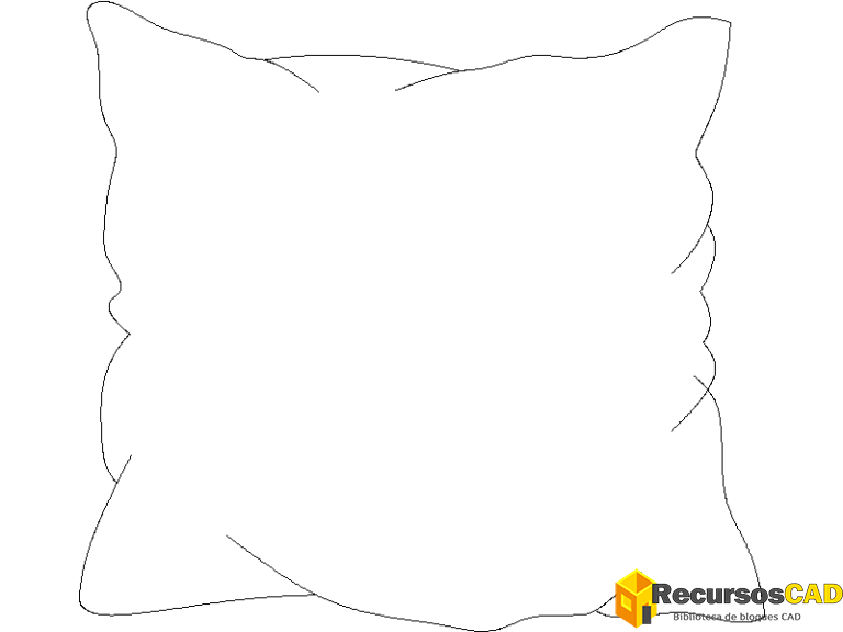Bloques DWG de Cojines y Almohadas de Diferentes Tamaños para AutoCAD ...