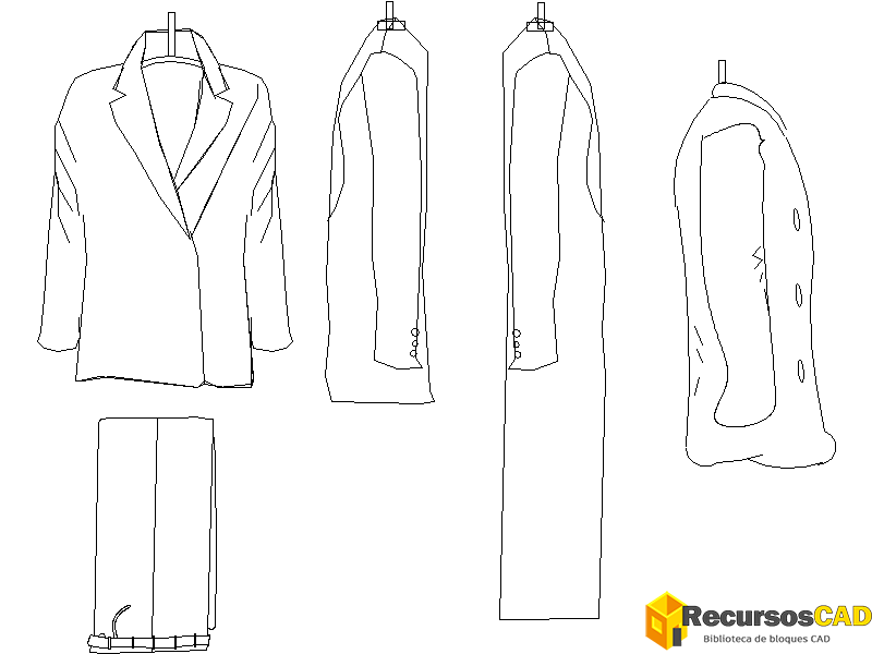 Bloques Dwg De Trajes Elegantes Para Autocad 2d Gratis Recursoscad