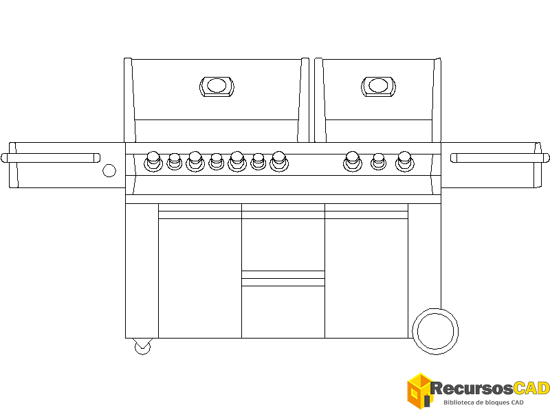Descarga Gratis Bloques AutoCAD en DWG de Asadores y Parrillas para ...