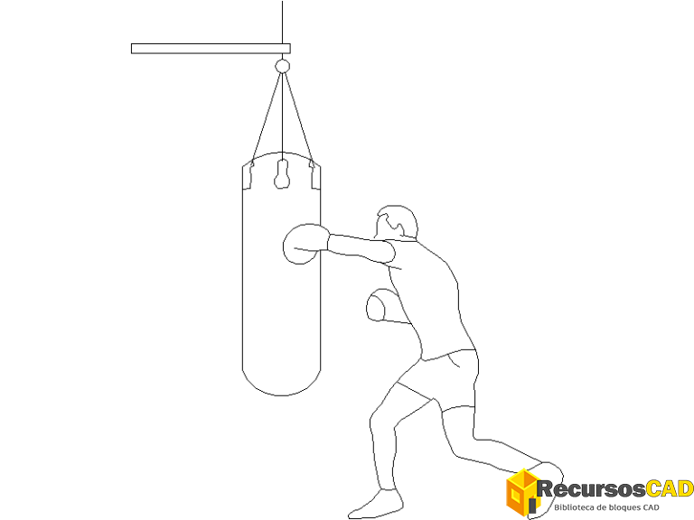 Descarga Bloques DWG de Boxeo para AutoCAD 2D Gratis - RecursosCAD