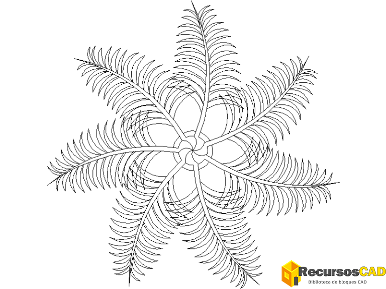 Bloques DWG de Árboles en Planta y Alzado a Color: Descarga Gratis para ...