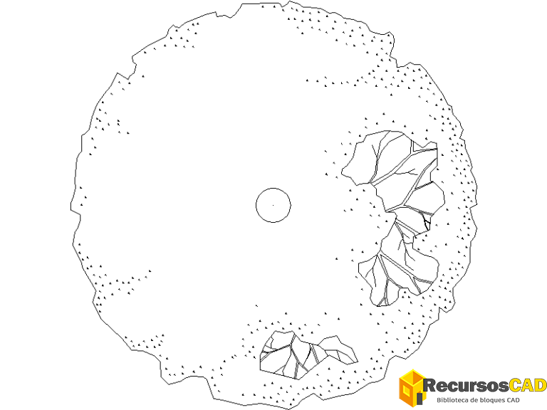 Bloque CAD Árbol en Planta DWG Gratis para AutoCAD 2D Descarga